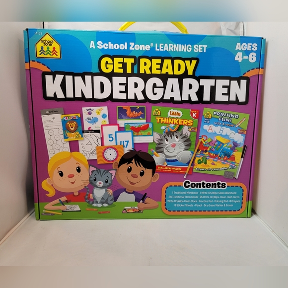 School Zone | Toys | A School Zone Learning Set Get Ready Kindergarten ...